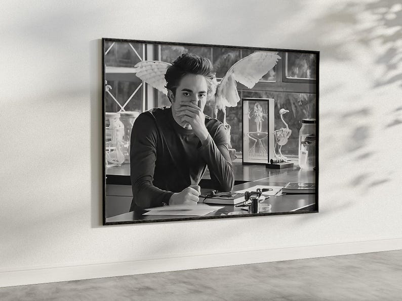 Funny Bathroom Poster, Edward Smell Stinky Face Digital Print, Bathroom ...