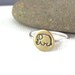 Lucky Elephant Ring in Sterling Silver and Brass, Mixed Metals ...