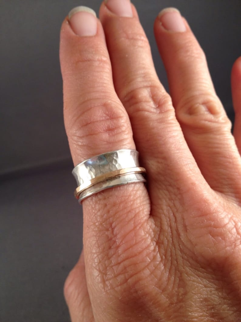 Spinner Ring - Spinning Ring - Wide Band - Thumb Ring - Etsy