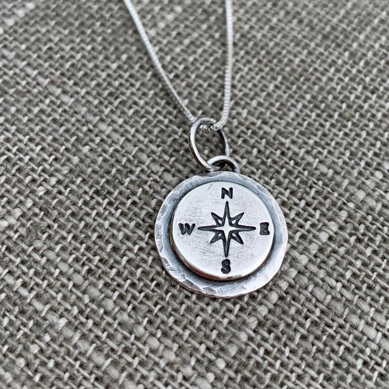 Compass Necklace - Etsy
