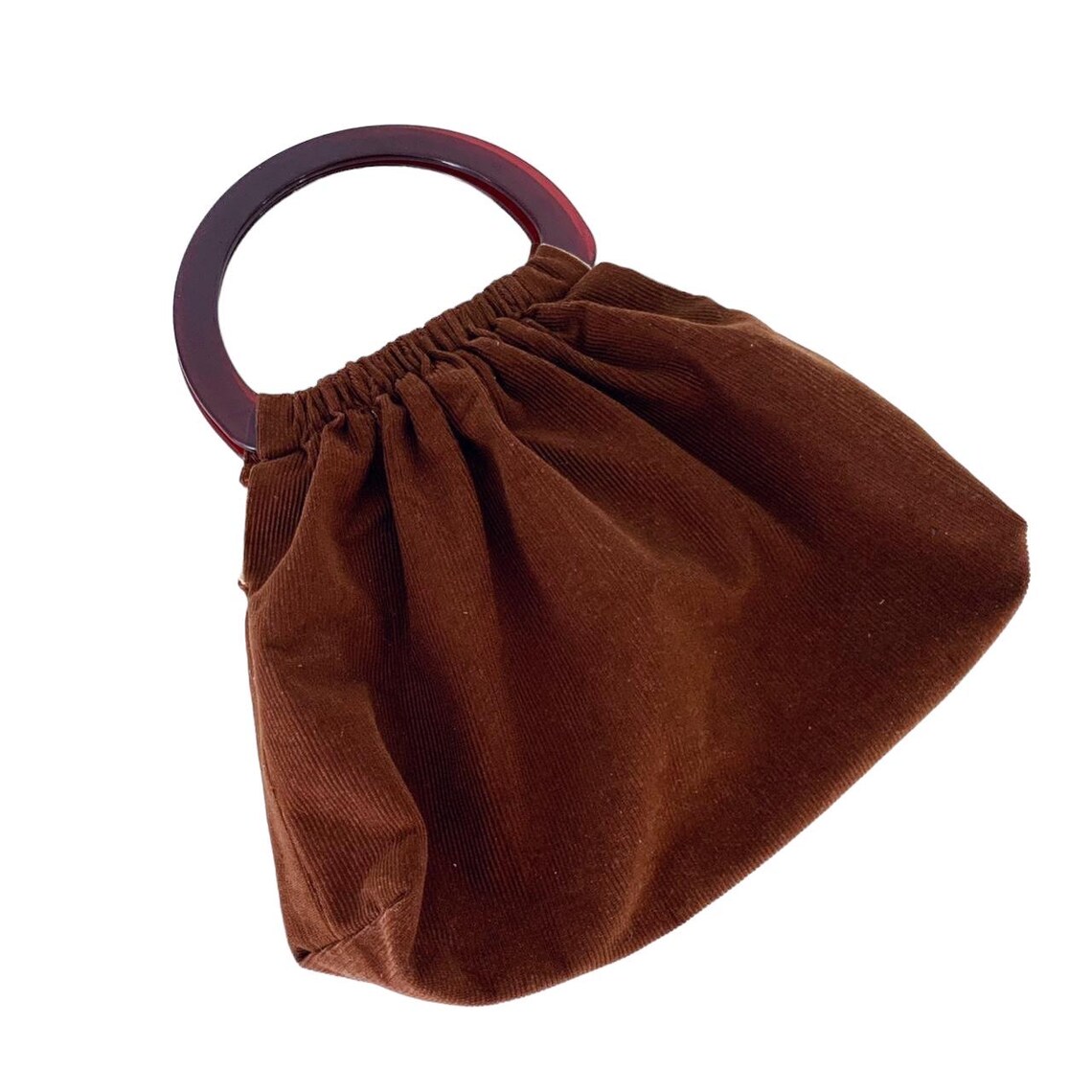 Vintage Brown Handbag // 1970’s Tortoise Handles //prairie Peasant ...