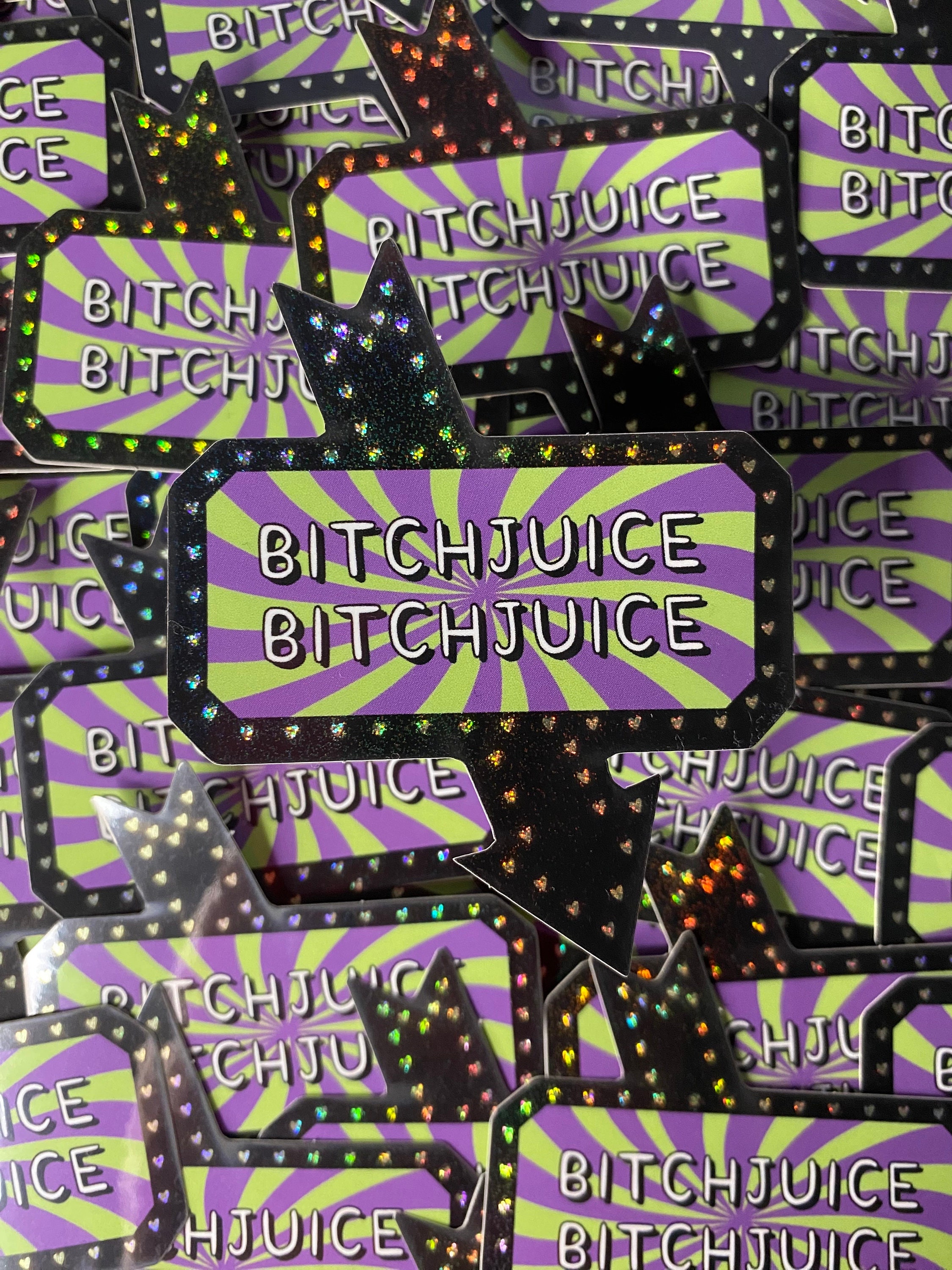 Beetlejuice Sticker Beetlejuice Glitter Sticker Glitter Vinyl Sticker ...