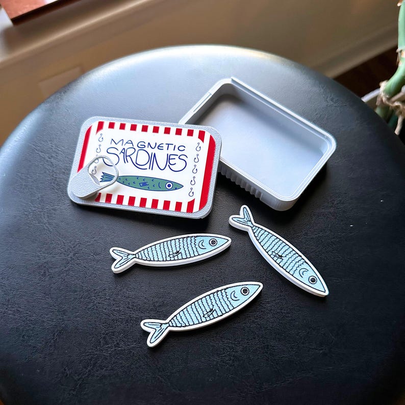 Custom Sardine Tin 3D Printed Nautical Summer Gift for Mom Vintage ...