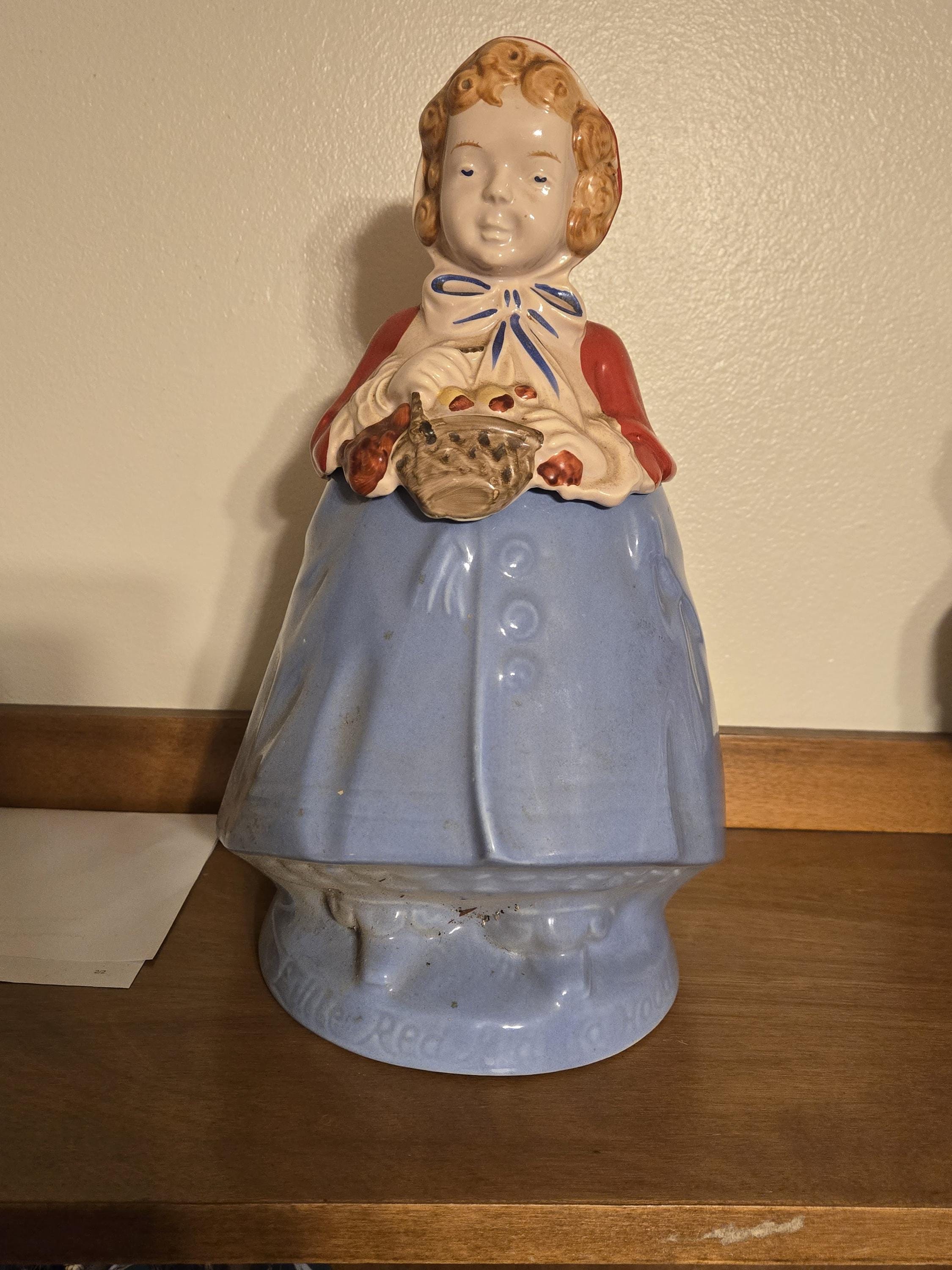 Little Red Riding Hood Cookie Jar, 1940s - Etsy