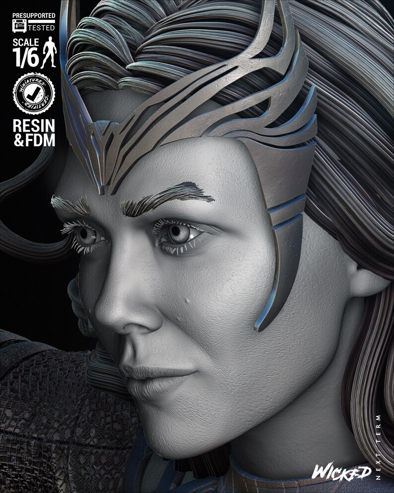 Scarlet Witch Stl Files for 3d Printing - Etsy