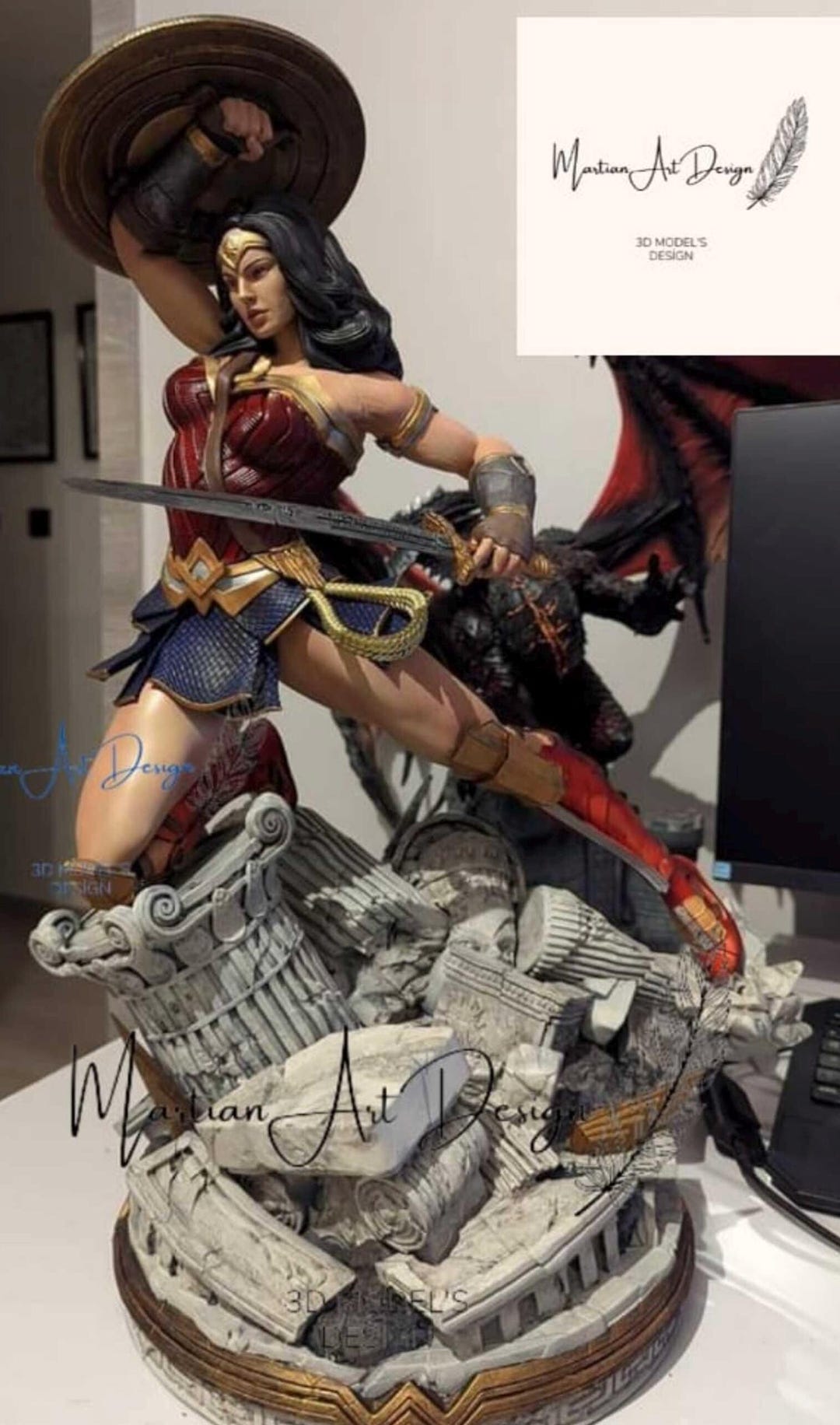 Wonder Woman Stl Files for 3d Printing - Etsy Canada