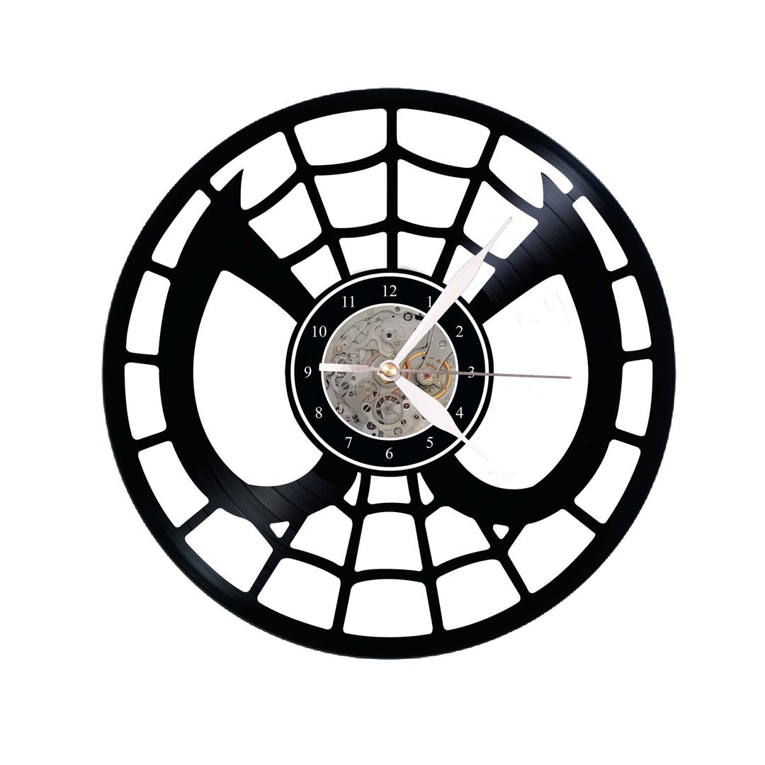 Spiderman Vinyl Wall Clock Superhero Gift Fo Boy Nursery Wall Decor - Etsy