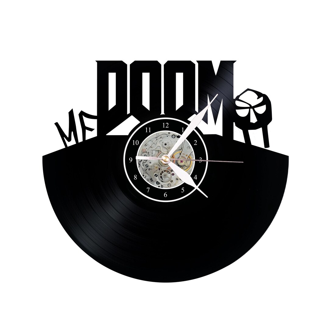 Mf Doom Vinyl Wall Clock Doom Hip Hop Decor Rap Icon Gift - Etsy