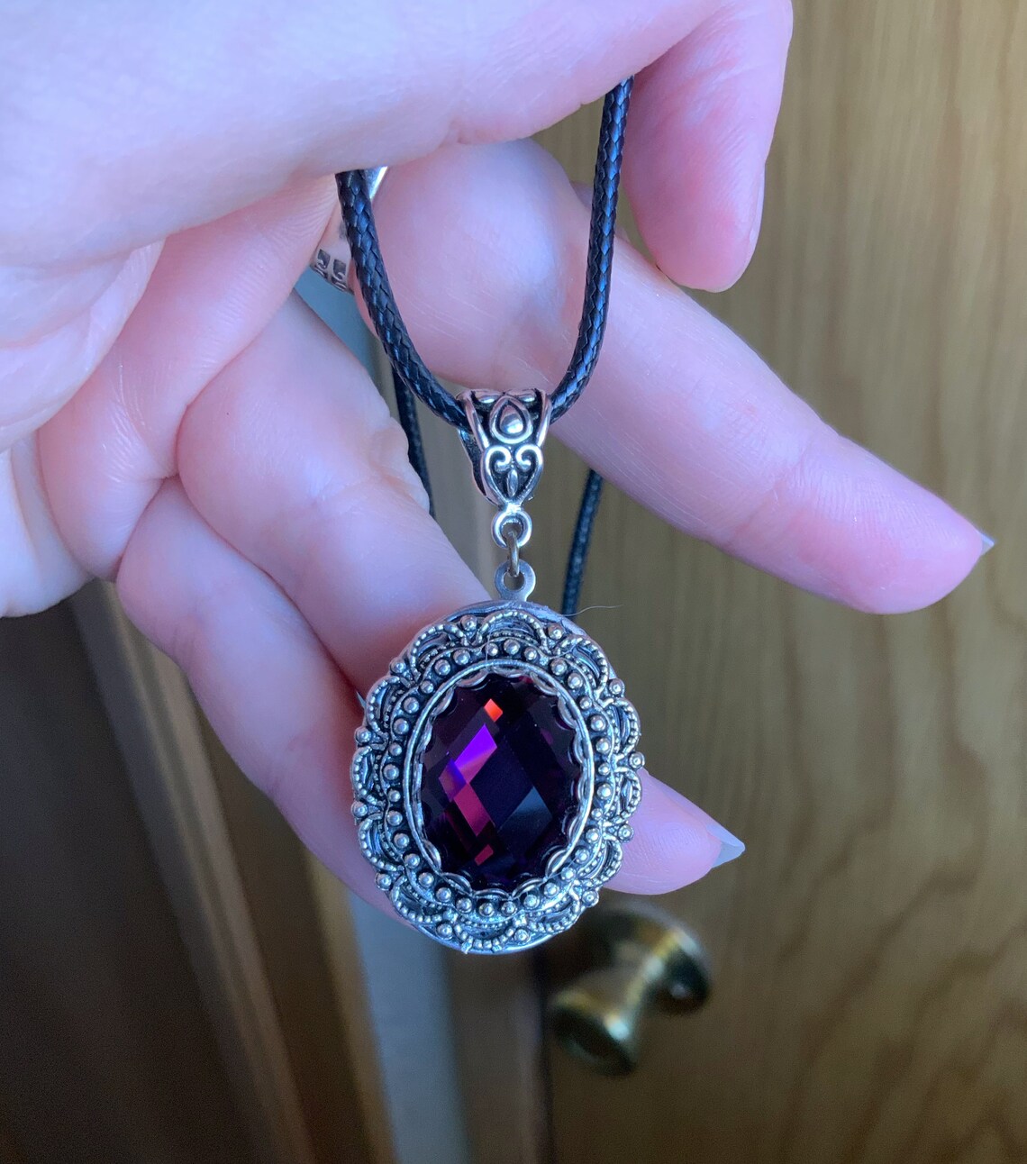 Amethyst Silver Locket the Secret Garden Fairy Fantasy Inspired Gift ...