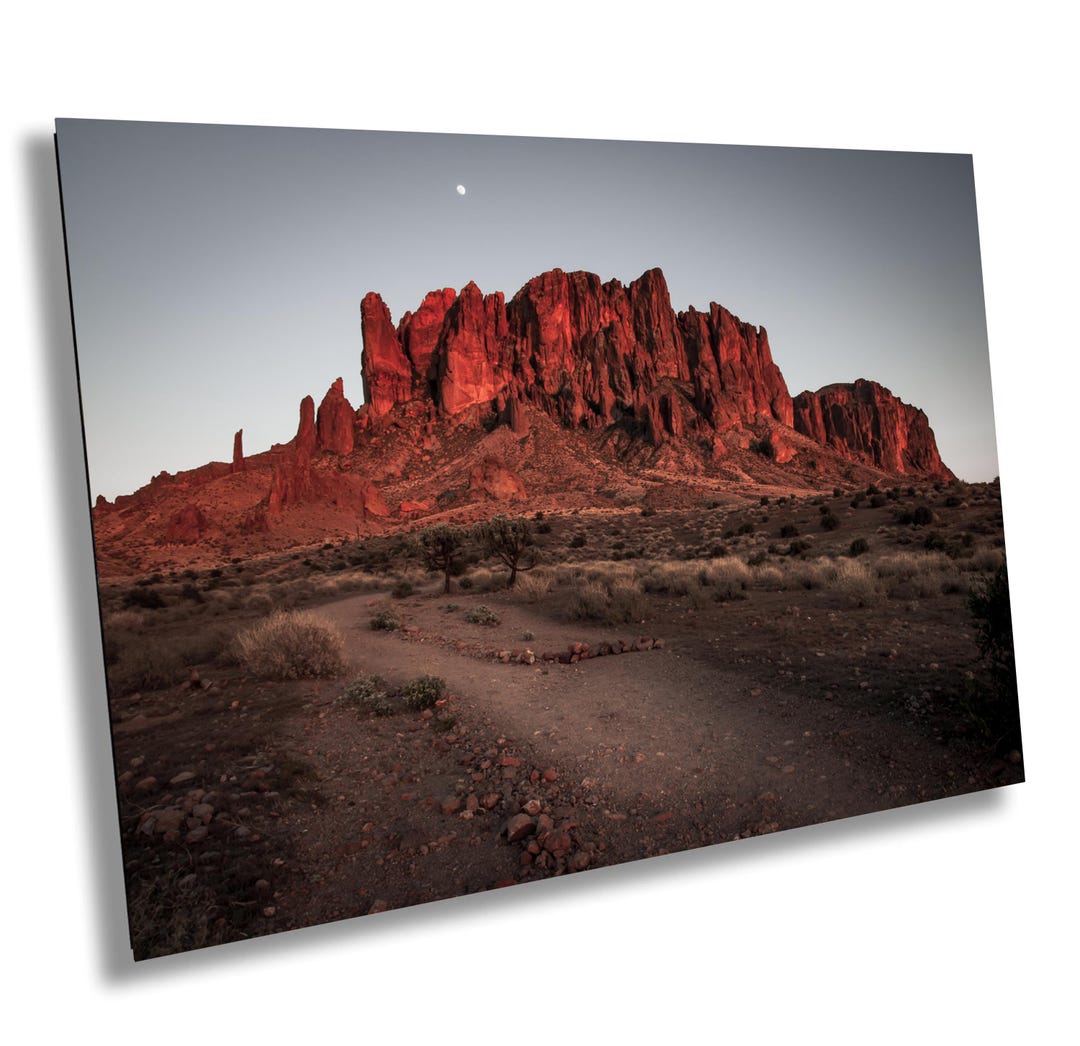 Superstition Mountains Sunset Print – Arizona Desert Landscape ...