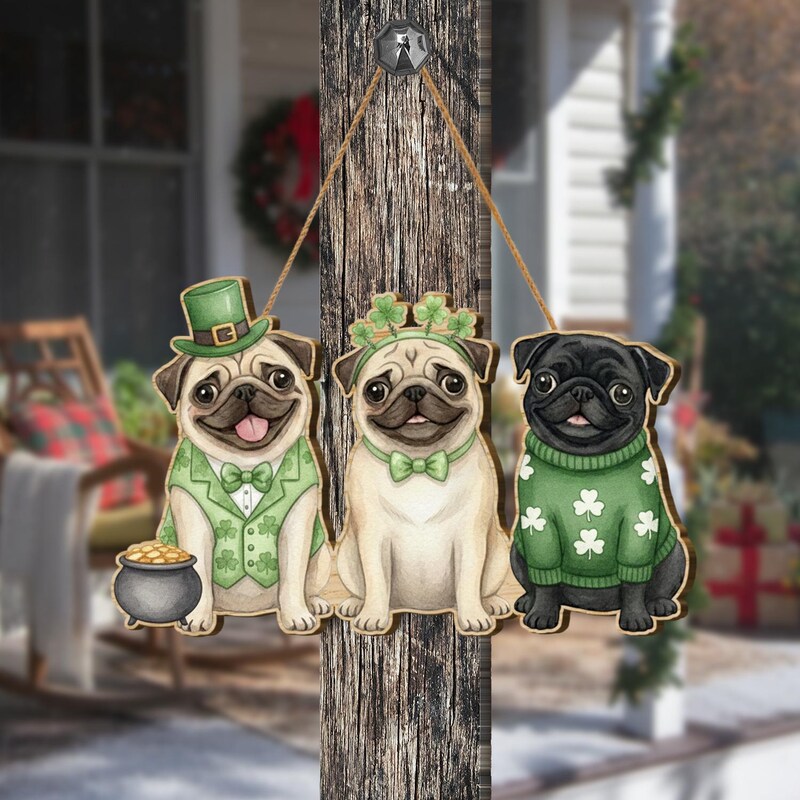 St Patricks Day Pug - Etsy