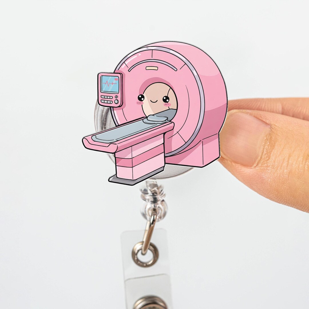 Cute MRI Machine Badge Reel, Radiology Tech Gift - Etsy