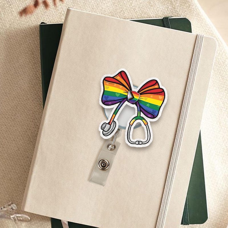 Stethoscope Bow Badge - Etsy