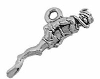 Sterling Silver Scuba Diver Charm Swimming Diving Ocean 3D - Etsy