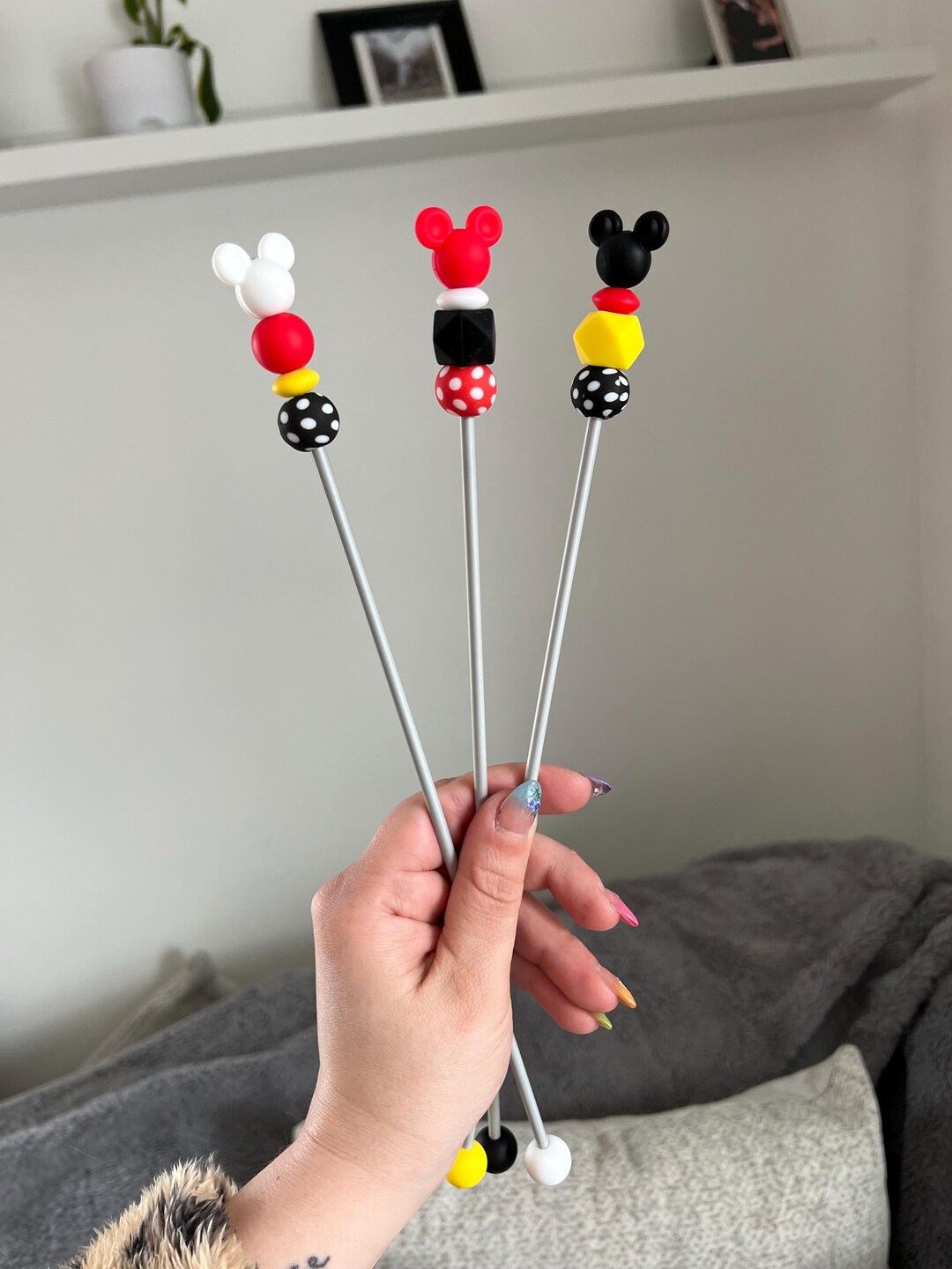 Mickey Mouse Amigurumi Assembly Needles/sticks – 8'', 10'' or 12” With ...