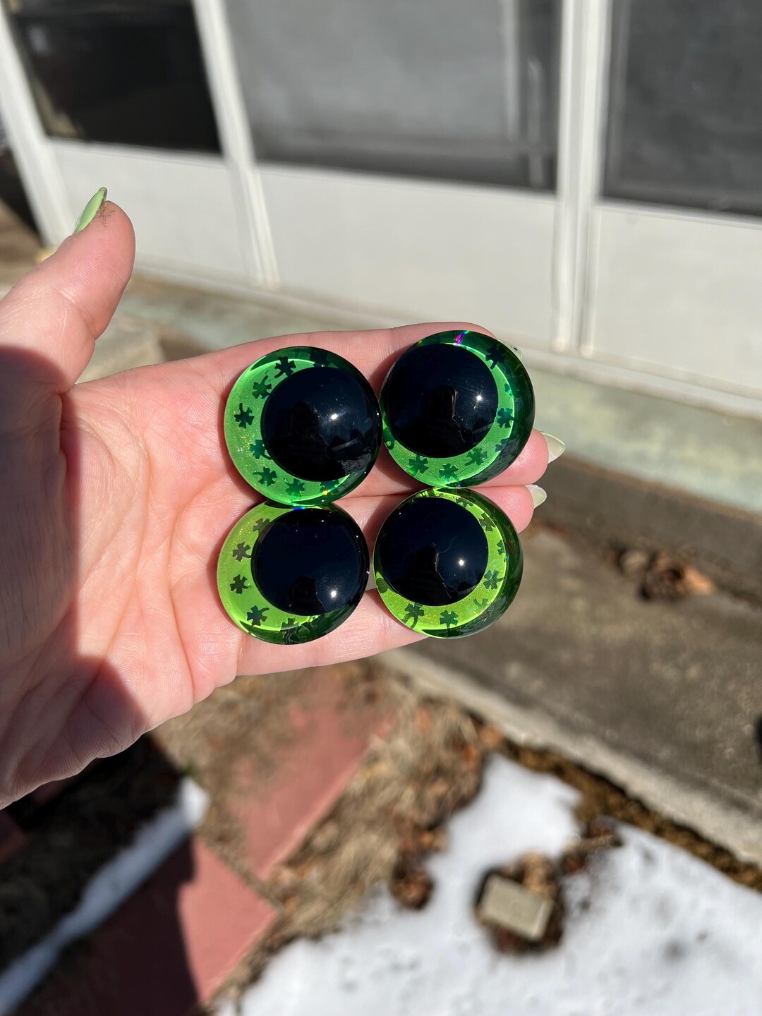 Limited Edition Hand-painted Shamrock St. Patty’s Day 3D Moon Safety ...