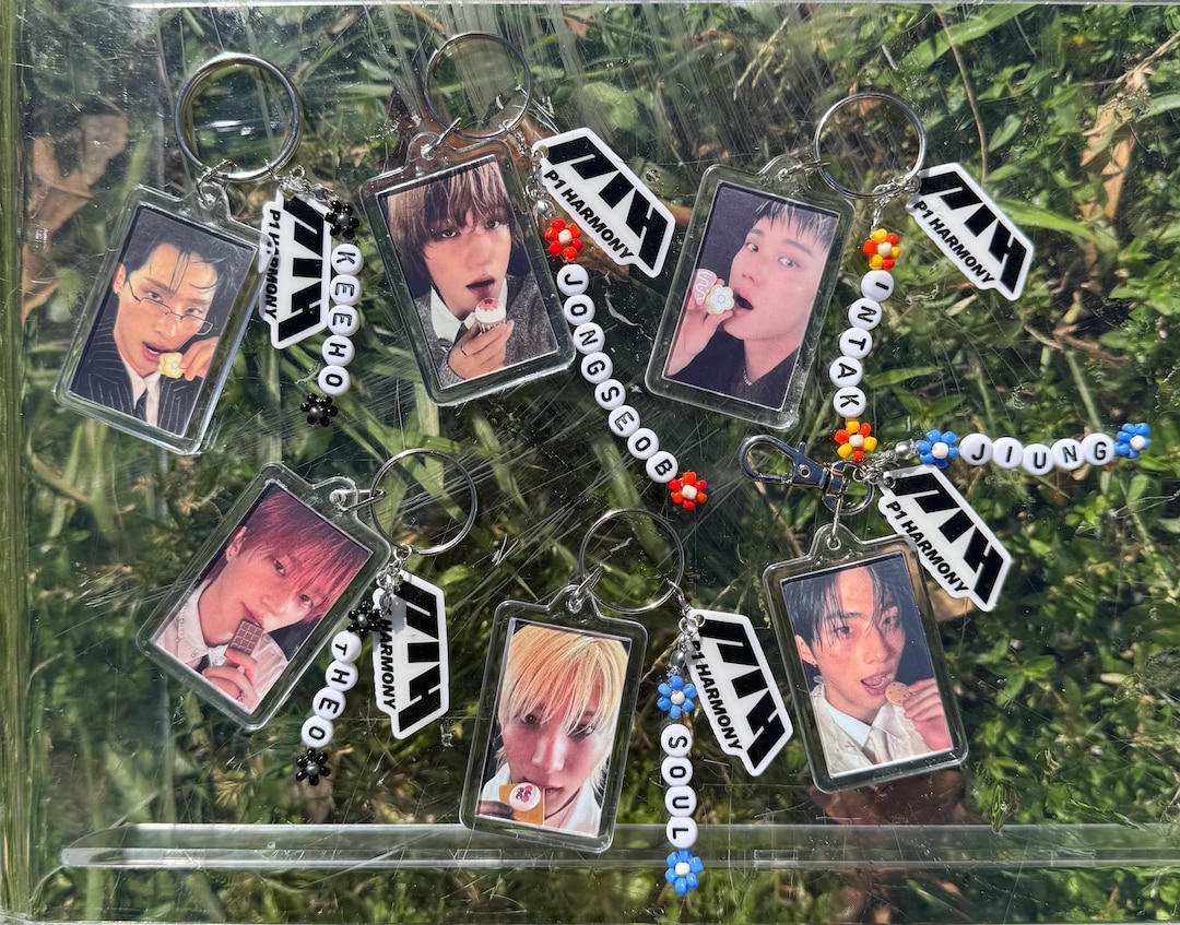 P1harmony Mini Photocard Keychain - Etsy