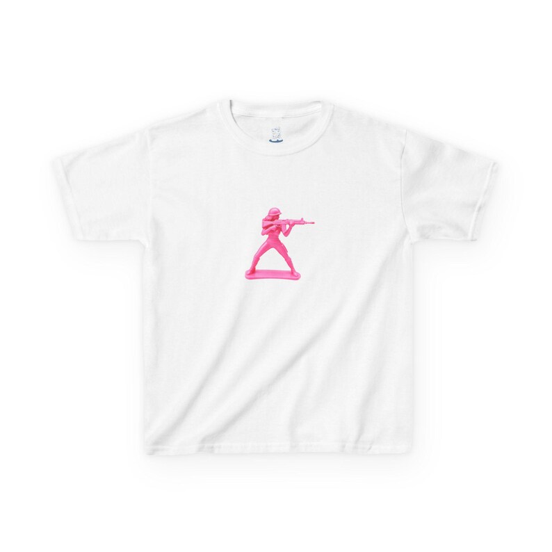 Pink Toy Soldier Babytee, Vintage Inspired, US Army Toy Soldier Graphic ...