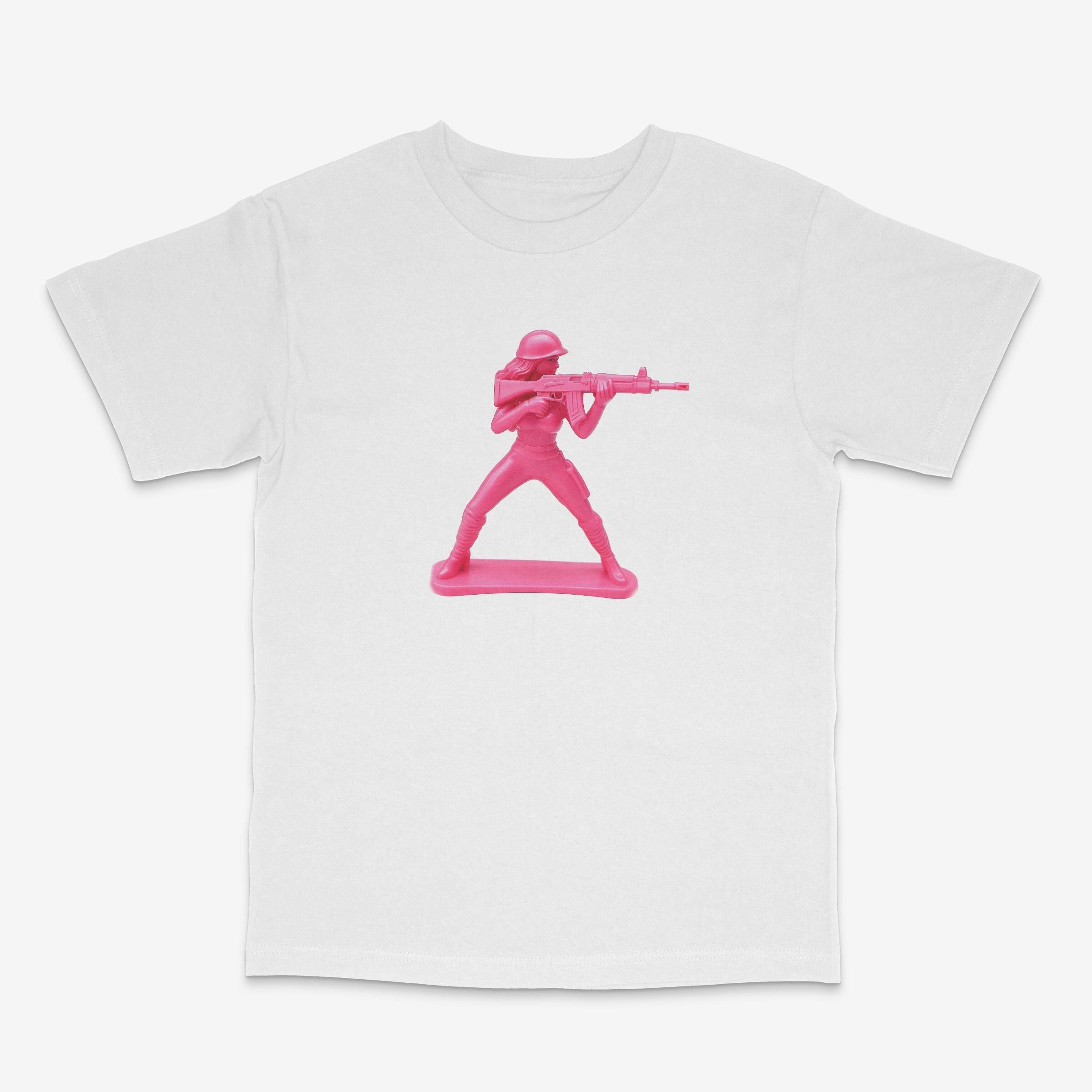 Pink Toy Soldier Tee, Vintage Inspired, US Army Toy Soldier Graphic ...