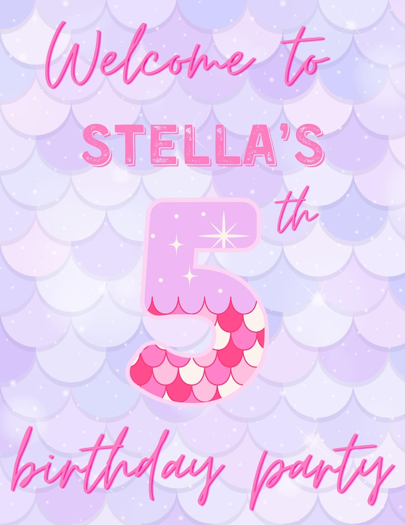 Dive Into Five Happy Birthday Signage 8.5x11 Digital Download - Etsy