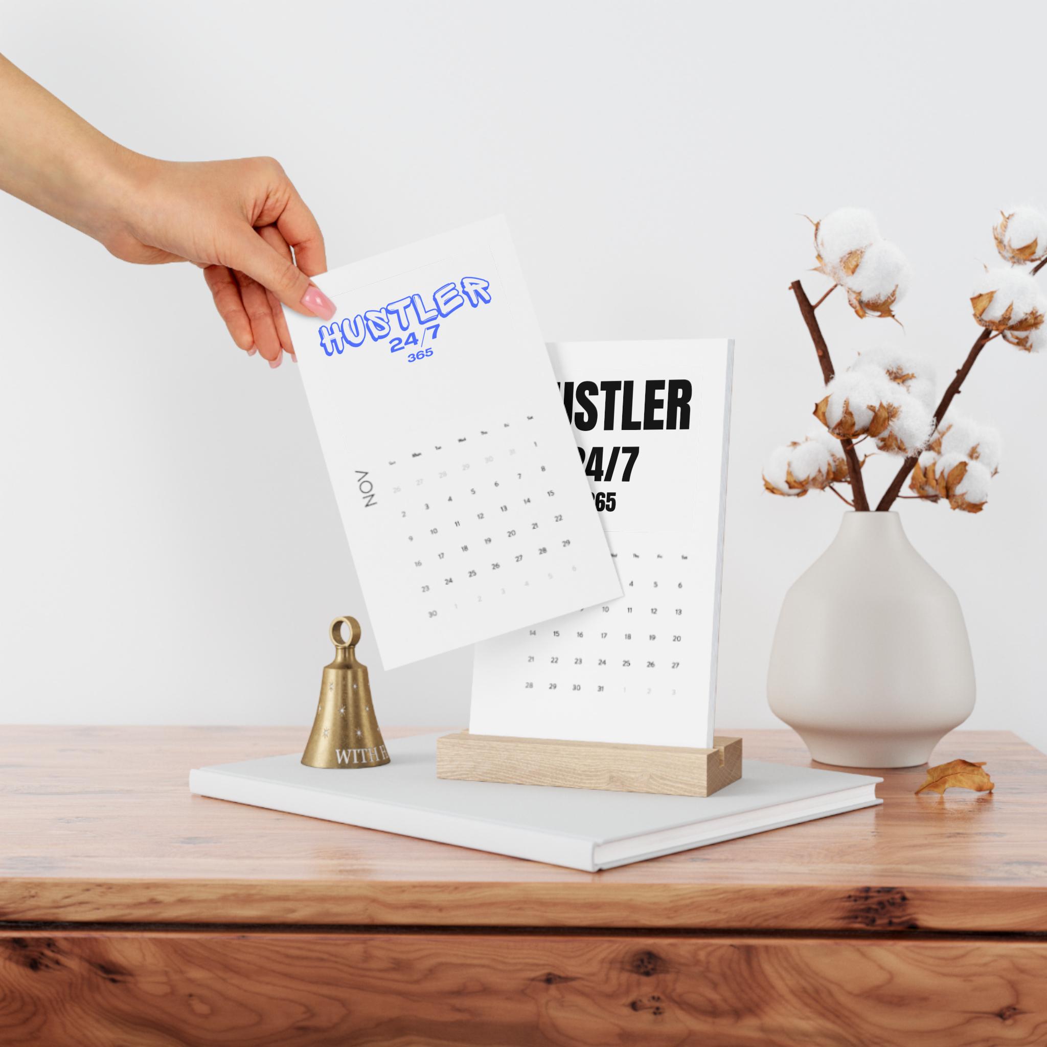 Hustler 24/7 365 Vertical Desk Calendar 2025 - Etsy