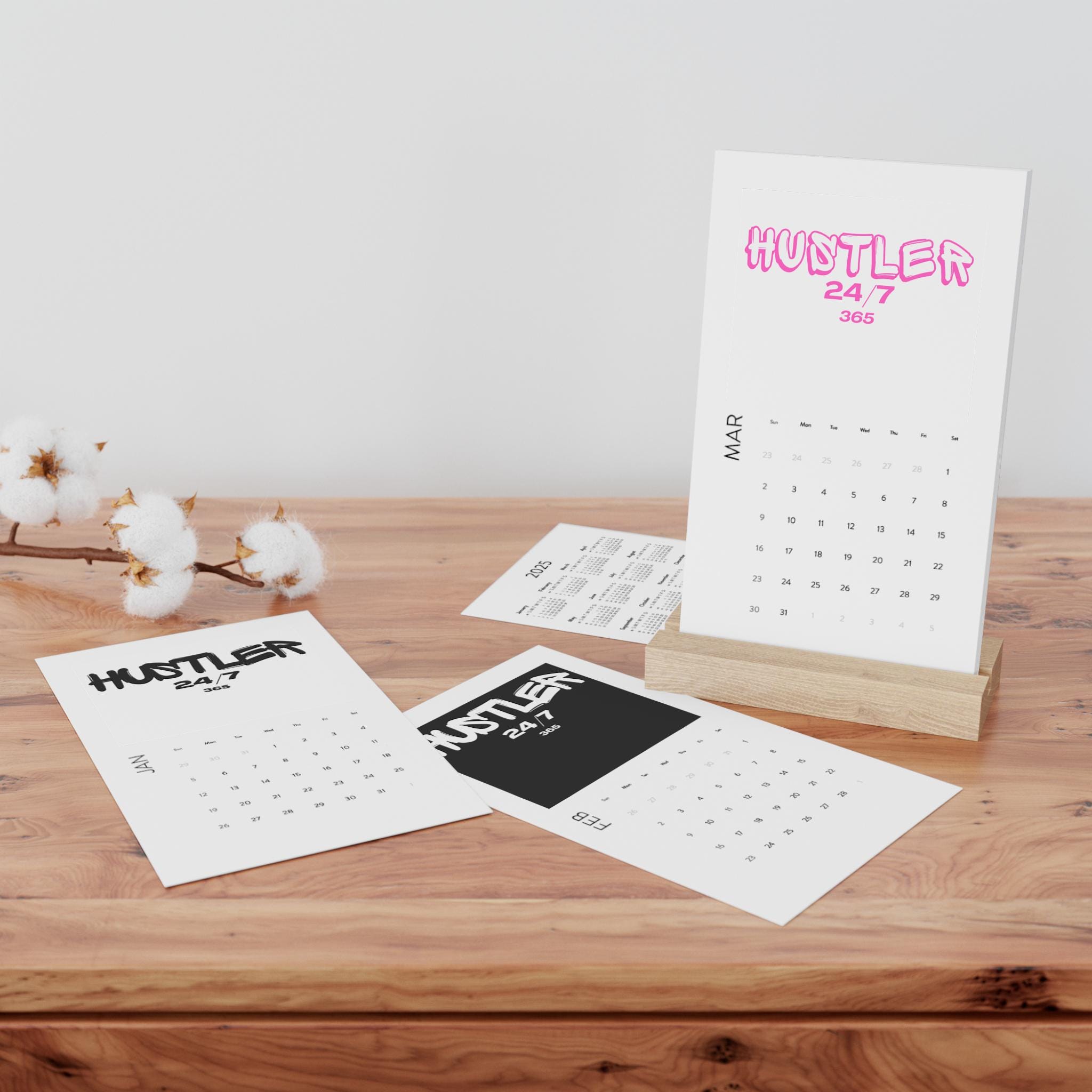 Hustler 24/7 365 Vertical Desk Calendar 2025 - Etsy
