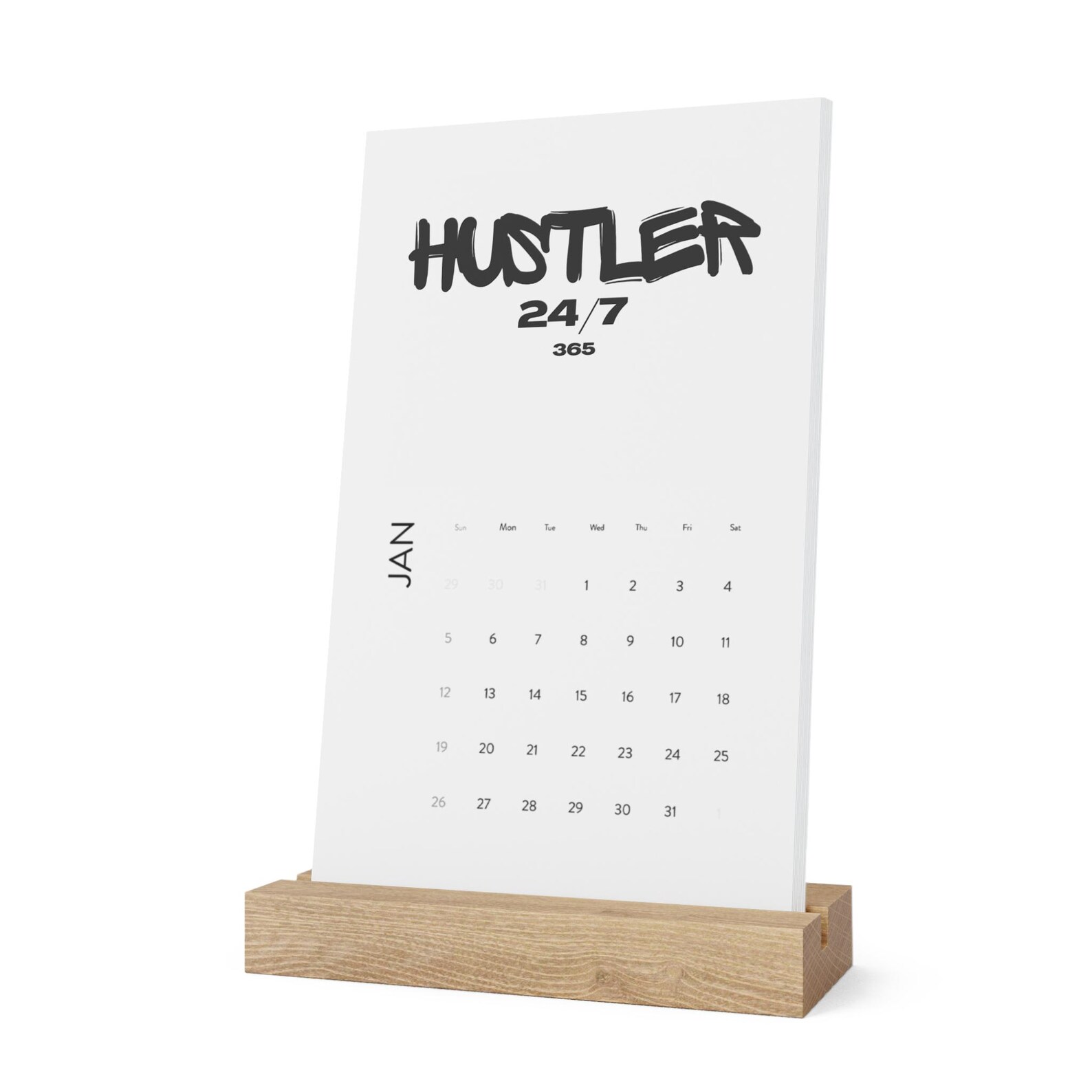Hustler 24/7 365 Vertical Desk Calendar 2025 - Etsy