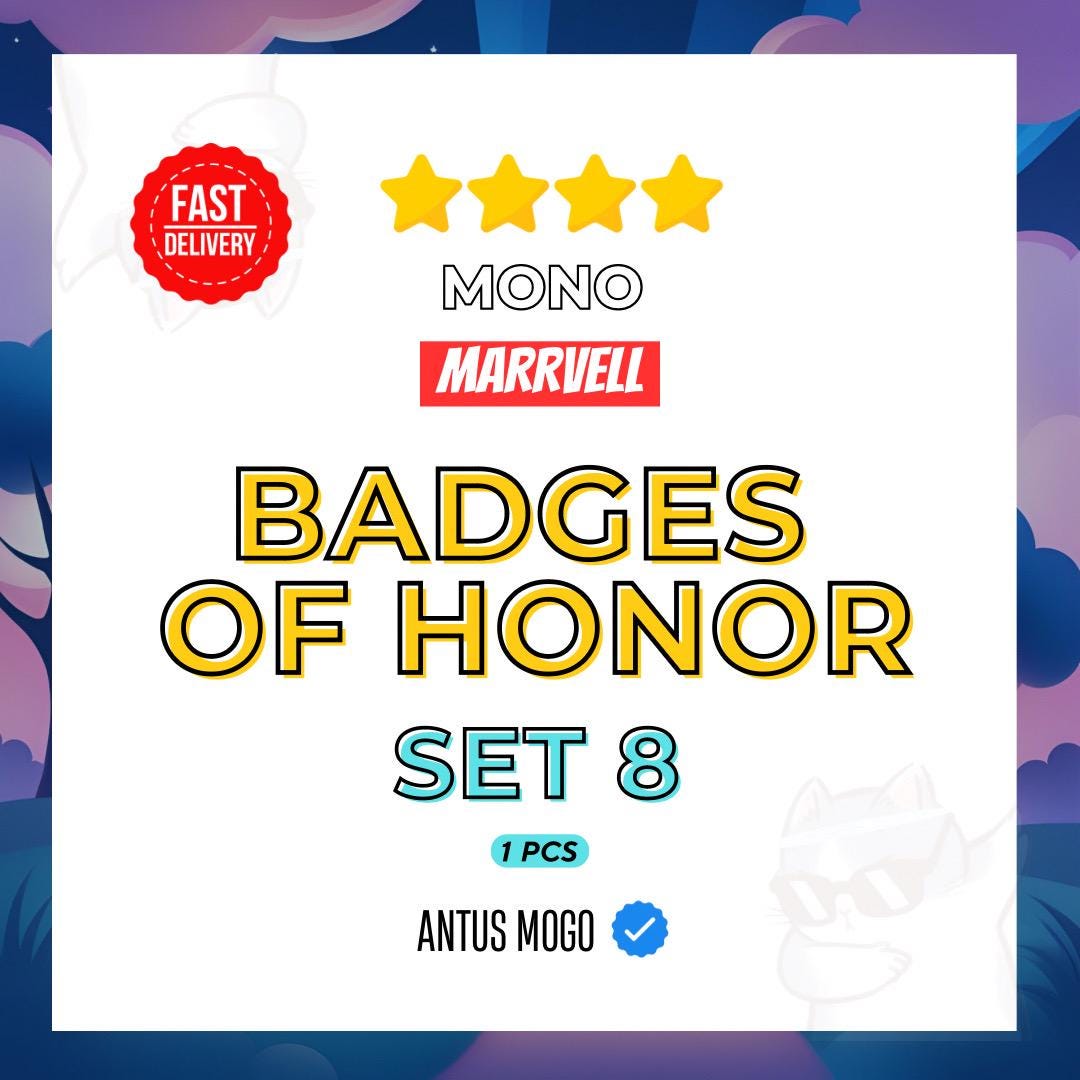 Badges of Honor, 4 Star, Set 8 - Etsy