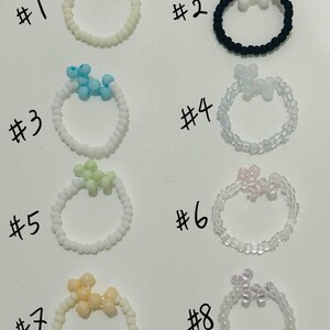 Ballon Dog Rings, Hand Beaded Rings, Cute Rings, Colorful Rings, Y2K ...