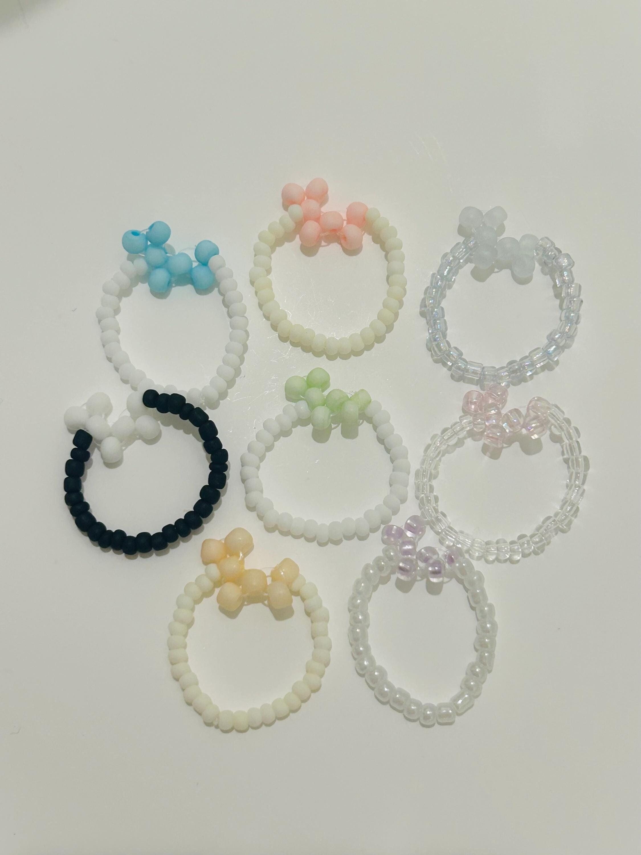 Ballon Dog Rings, Hand Beaded Rings, Cute Rings, Colorful Rings, Y2K ...