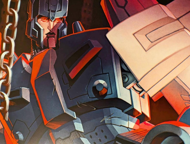 Transformers IDW Overlord Art Print - Etsy