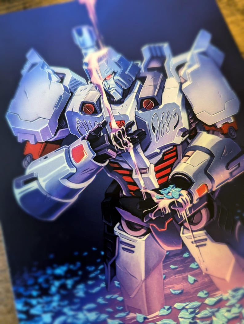 Transformers MTMTE Megatron Art Print - Etsy
