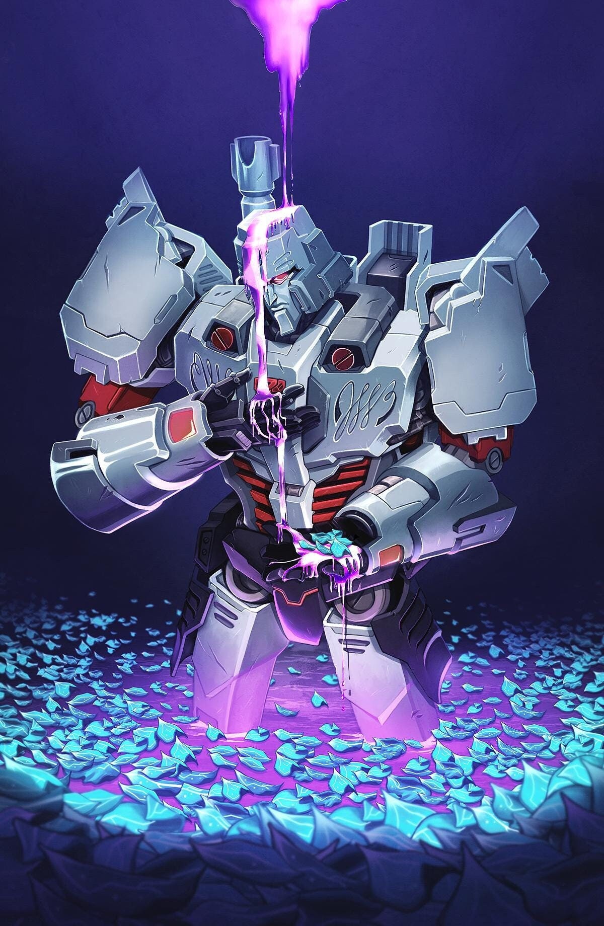 Transformers MTMTE Megatron Art Print Etsy