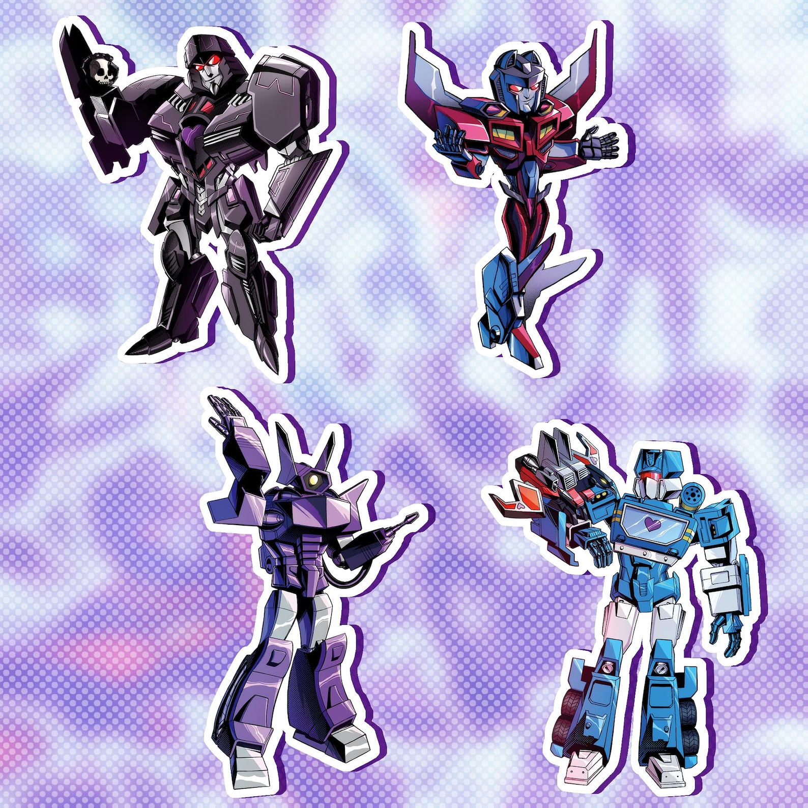 IDW Transformers Decepticon High Command 3" Stickers - Etsy