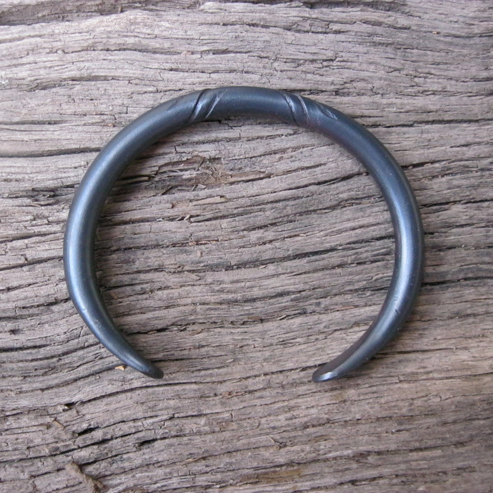 Anvil Forged Iron Bracelet Burnished Viking Torc Torque Celtic | Etsy