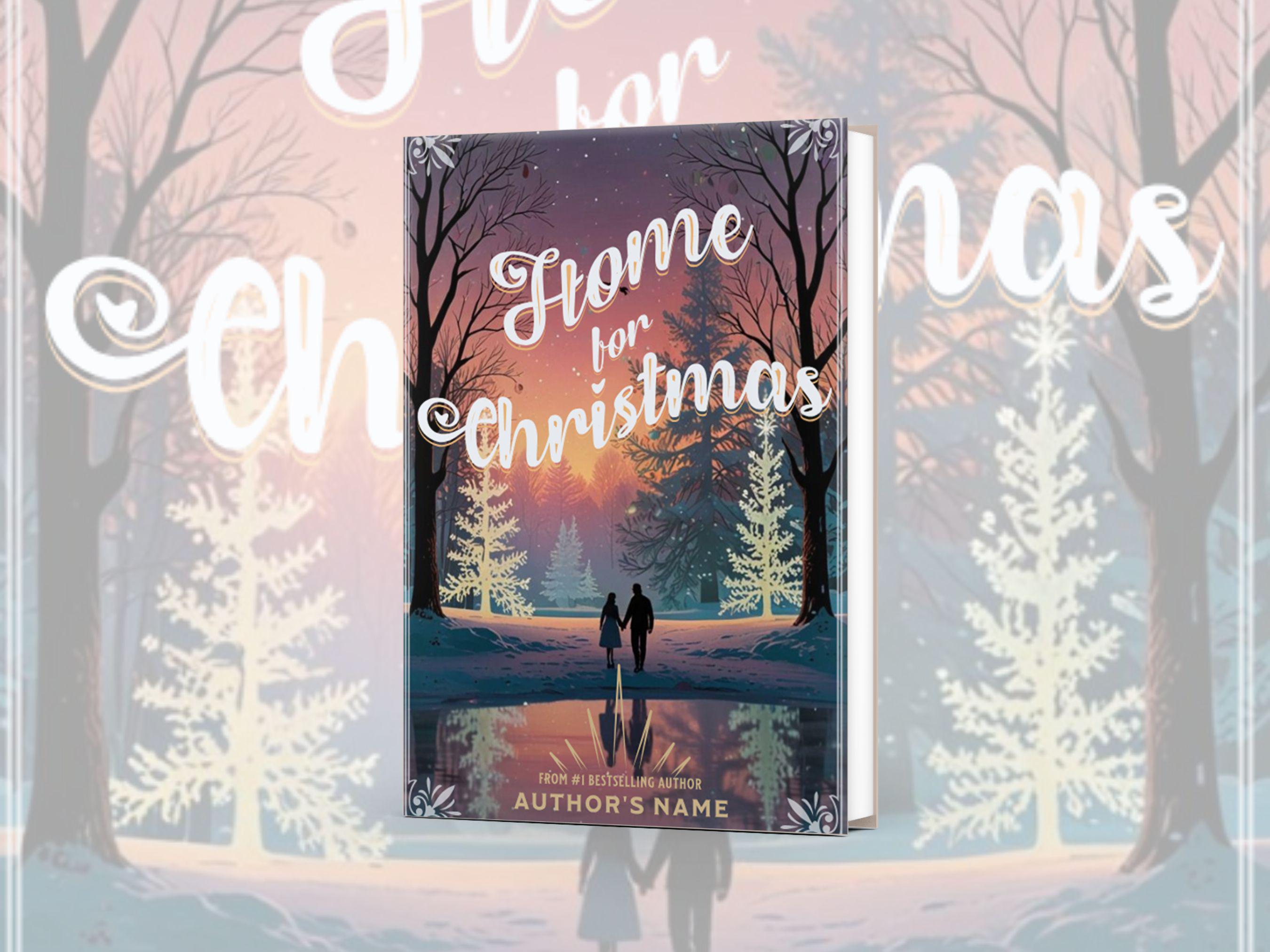 Festive Christmas Romance Book Cover: Premade Cozy Ebook Design - Etsy