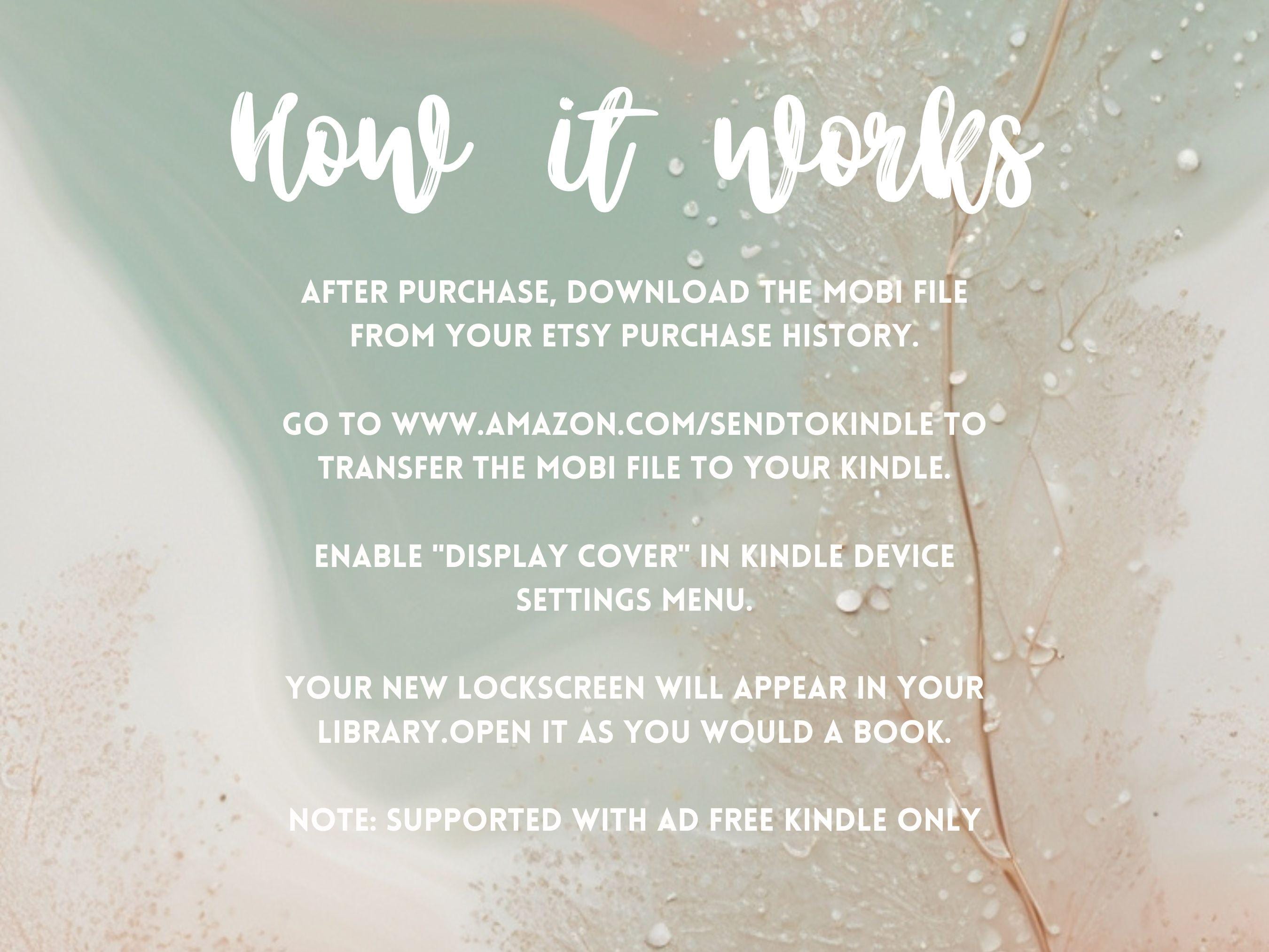 Custom Kindle Lock Screen | No Border Personalized Kindle Wallpaper ...