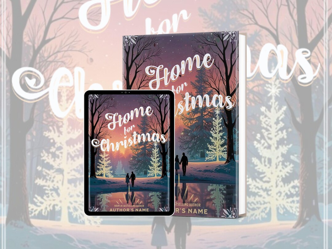 Festive Christmas Romance Book Cover: Premade Cozy Ebook Design - Etsy