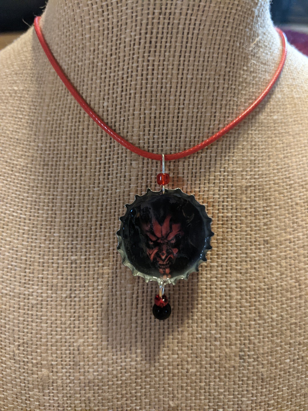 Darth Maul Bottle Cap Necklace - Etsy