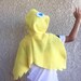 Duckling Cape, Kids Halloween Bird Costume, Yellow Duck Costume - Etsy