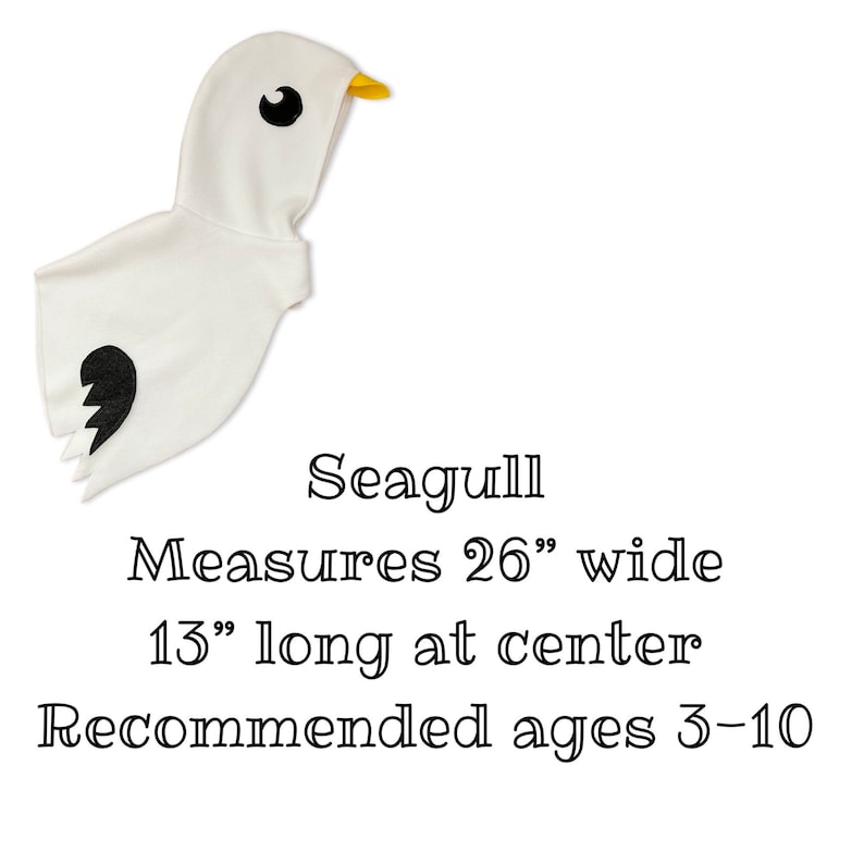 Seagull Cape, Kids Halloween Bird Costume or Dress up Cape - Etsy