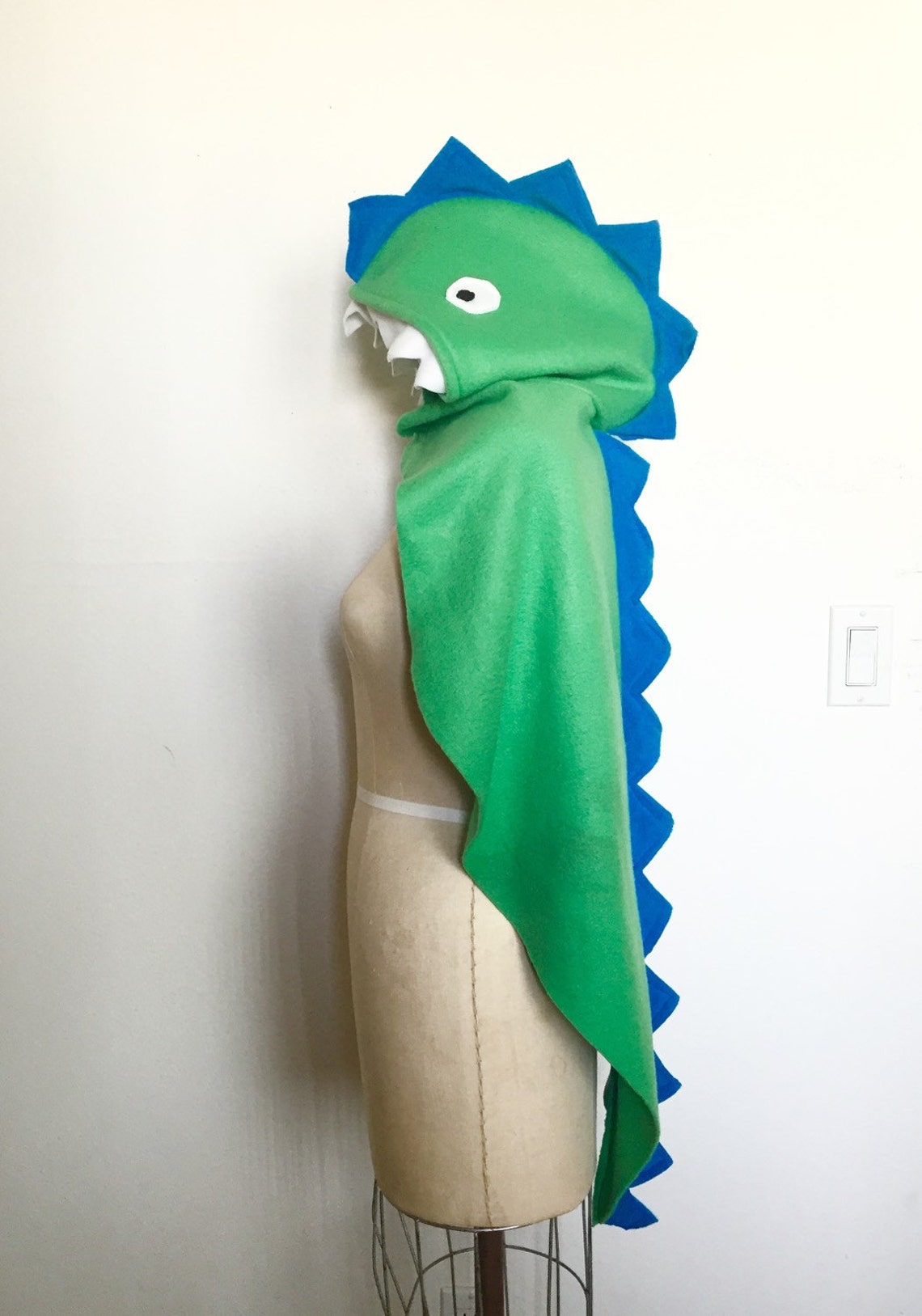 Green Fleece Dinosaur Cape, Kids Halloween Costume - Etsy