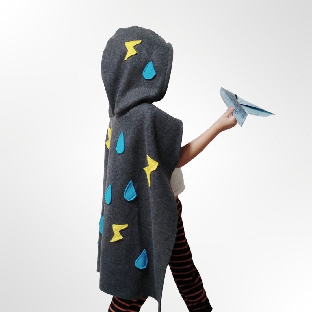 Storm Cloud Cape, Halloween Costume or Dress up Cape for Kids - Etsy