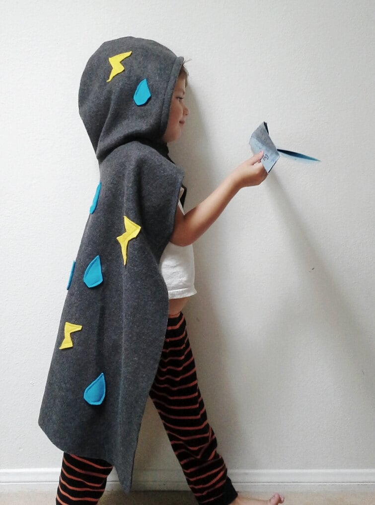 Storm Cloud Cape Halloween Costume or Dress up Cape for Kids - Etsy