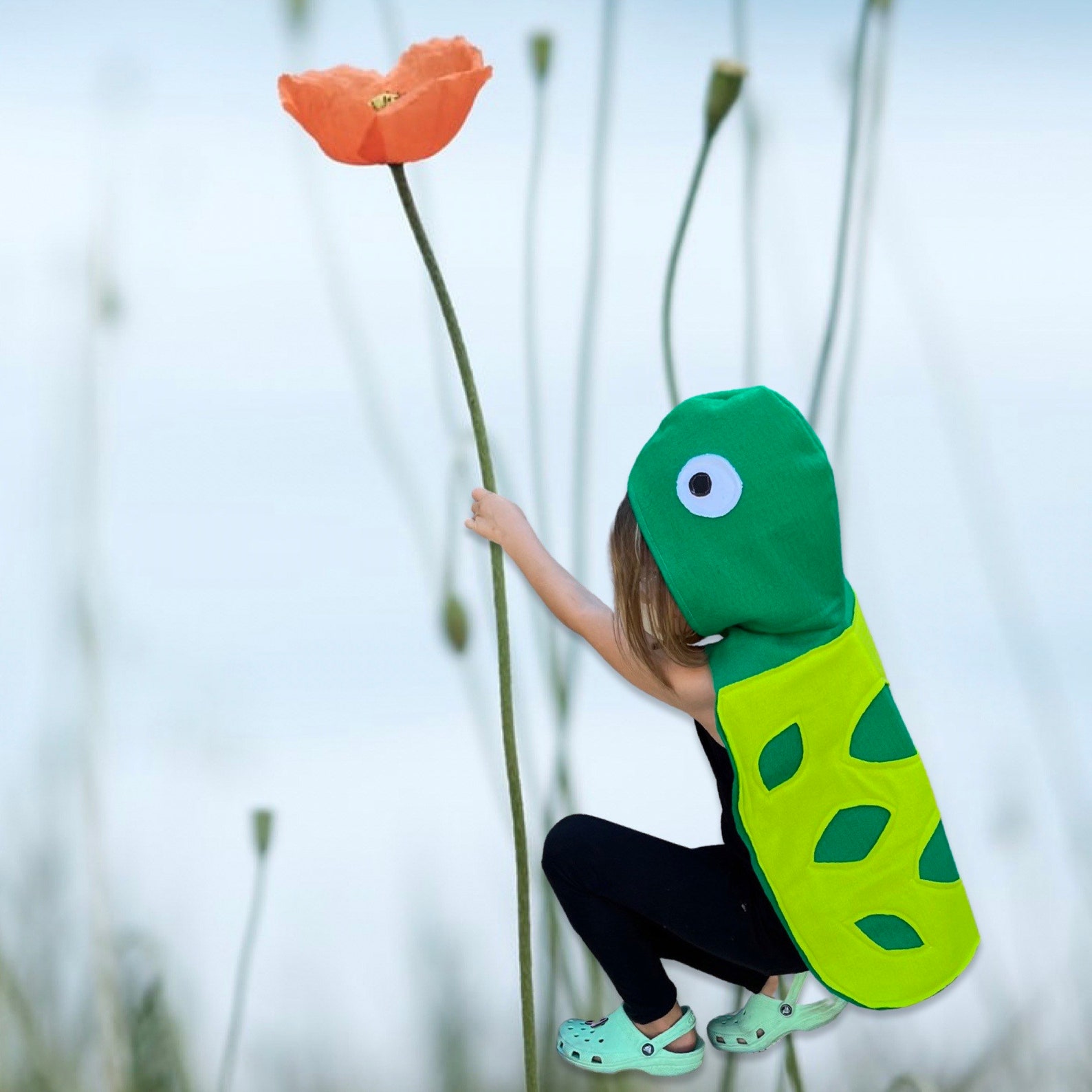 Turtle Cape With Hood Kids Halloween Costume Dress up Cape - Etsy