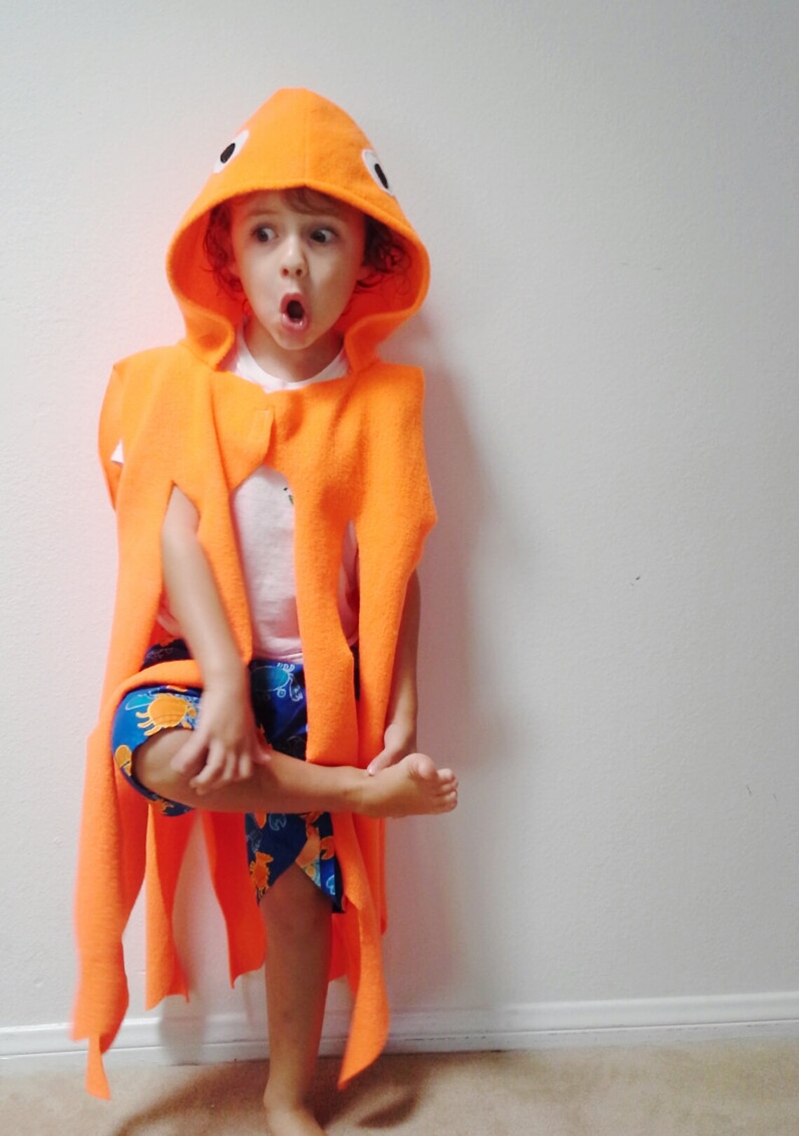 Orange Octopus Cape Halloween Costume or Dress up Cape - Etsy