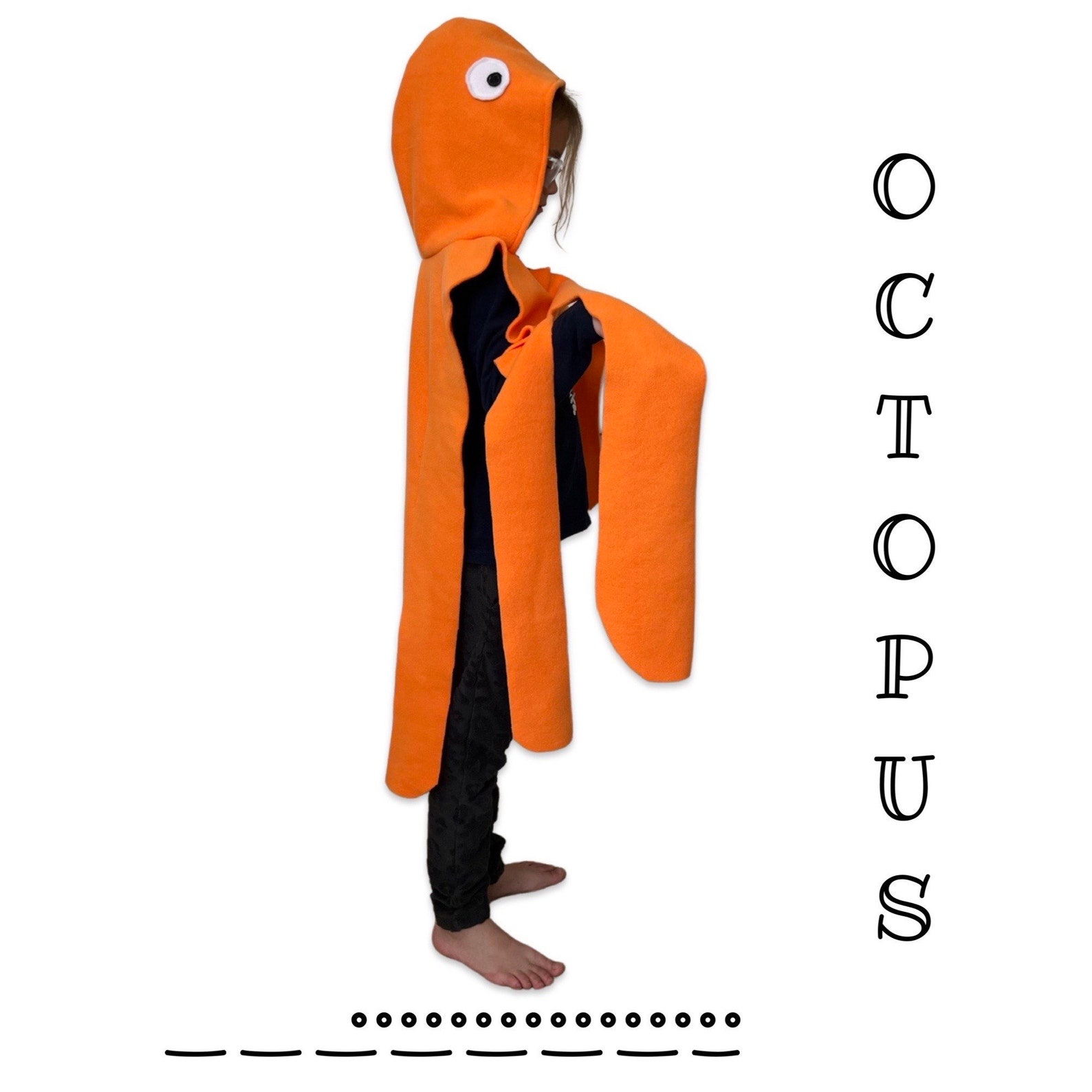 Orange Octopus Cape Halloween Costume or Dress up Cape - Etsy