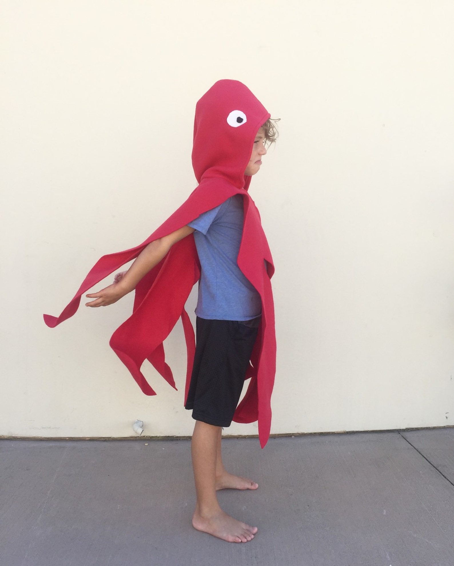Red Octopus Cape Kids Halloween Costume or Dress up Cape | Etsy