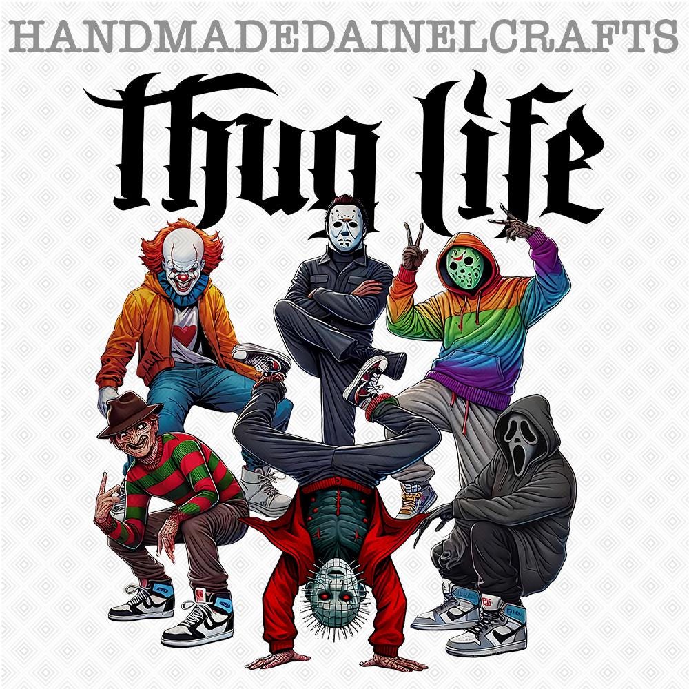 Thug Life Killers Horror Png, Movie Character Killers Png, Killers ...