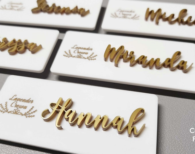 Cute Name Tags Heavy Cardstock and Printed/assembled for Your Event ...